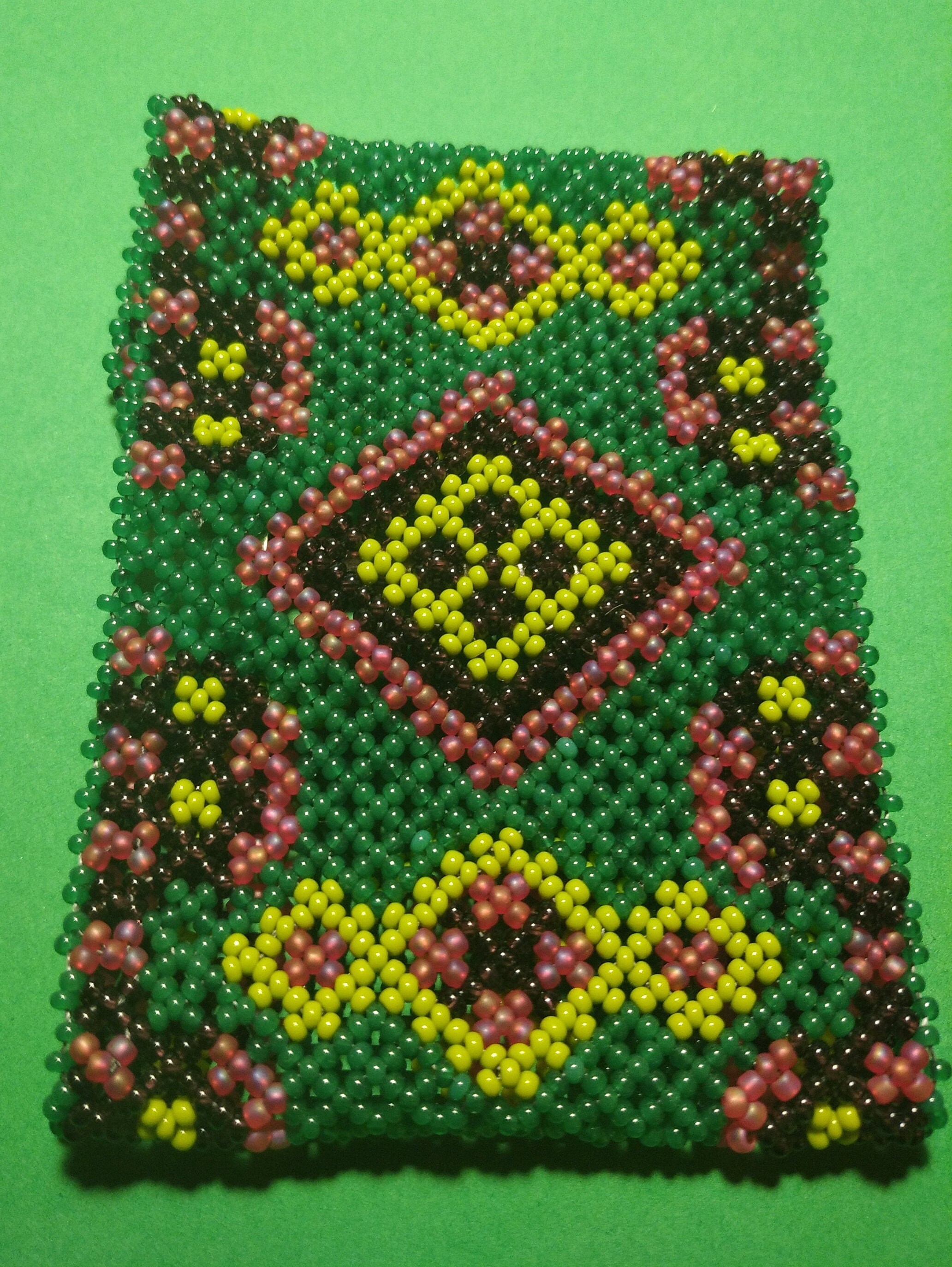 Hand-made BRACELET Made of Glass Beads Pattern Inspired by - Etsy