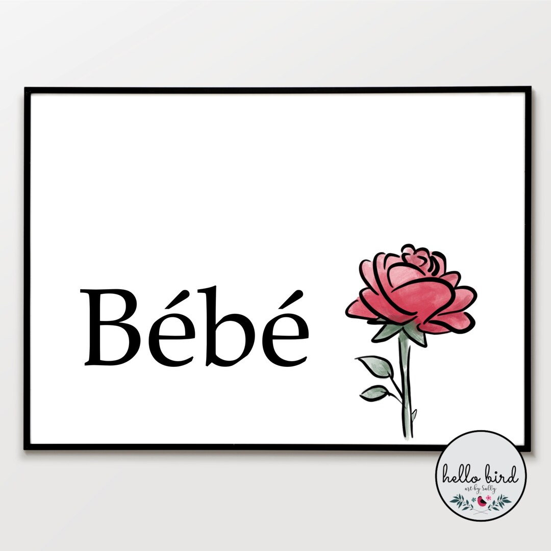 Moira Rose Inspired "bebe" Wall Art Print (unframed) | Typography | A5 ...