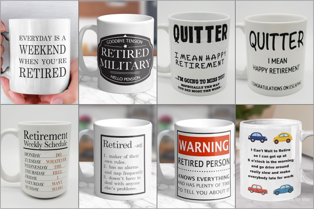 11oz/15oz Funny Retirement Coffee Mugs: Funny Gift for Friend, Co ...