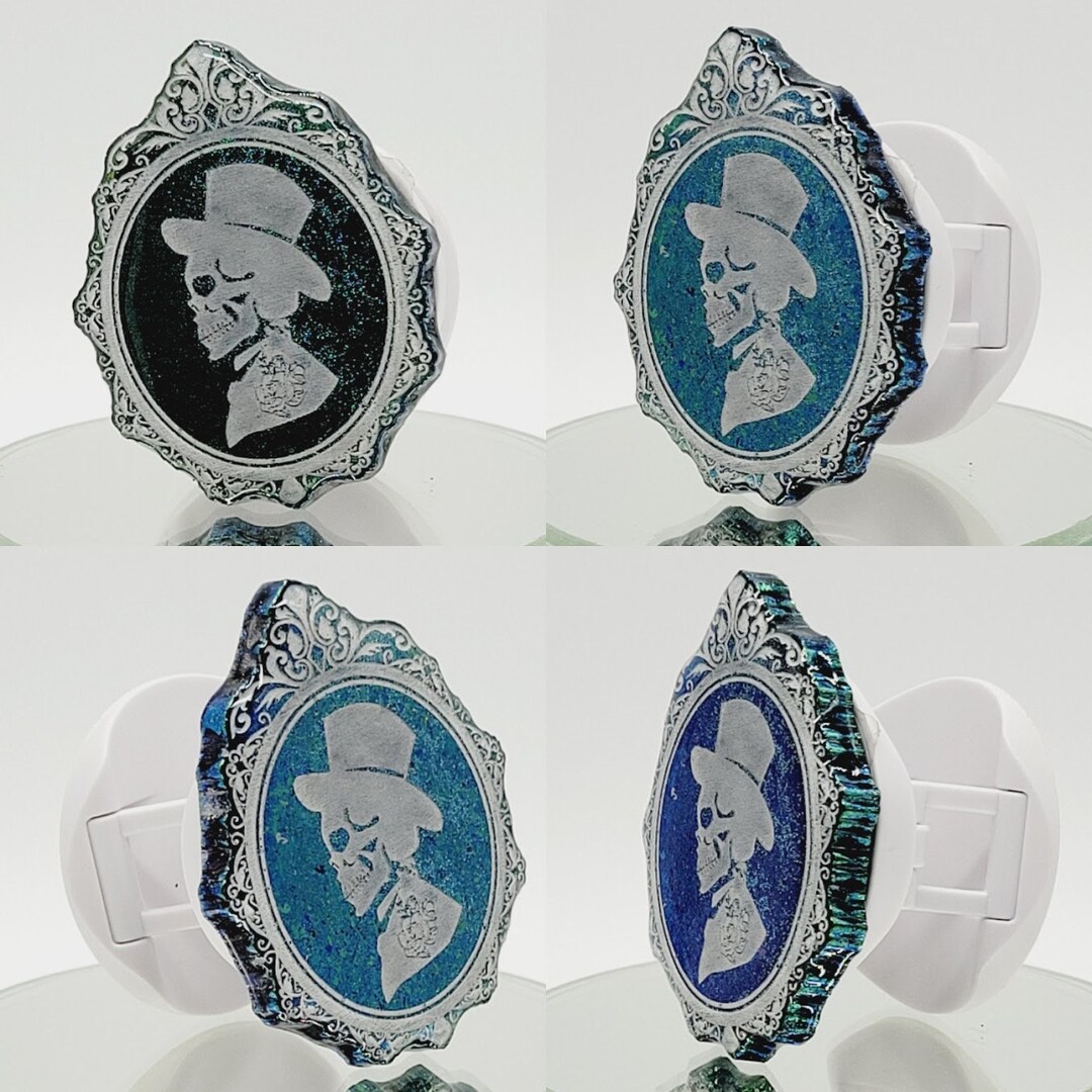 Goth Sir Skeleton Phone Grip or Retractable Badge Reel: Color Shift Mr ...