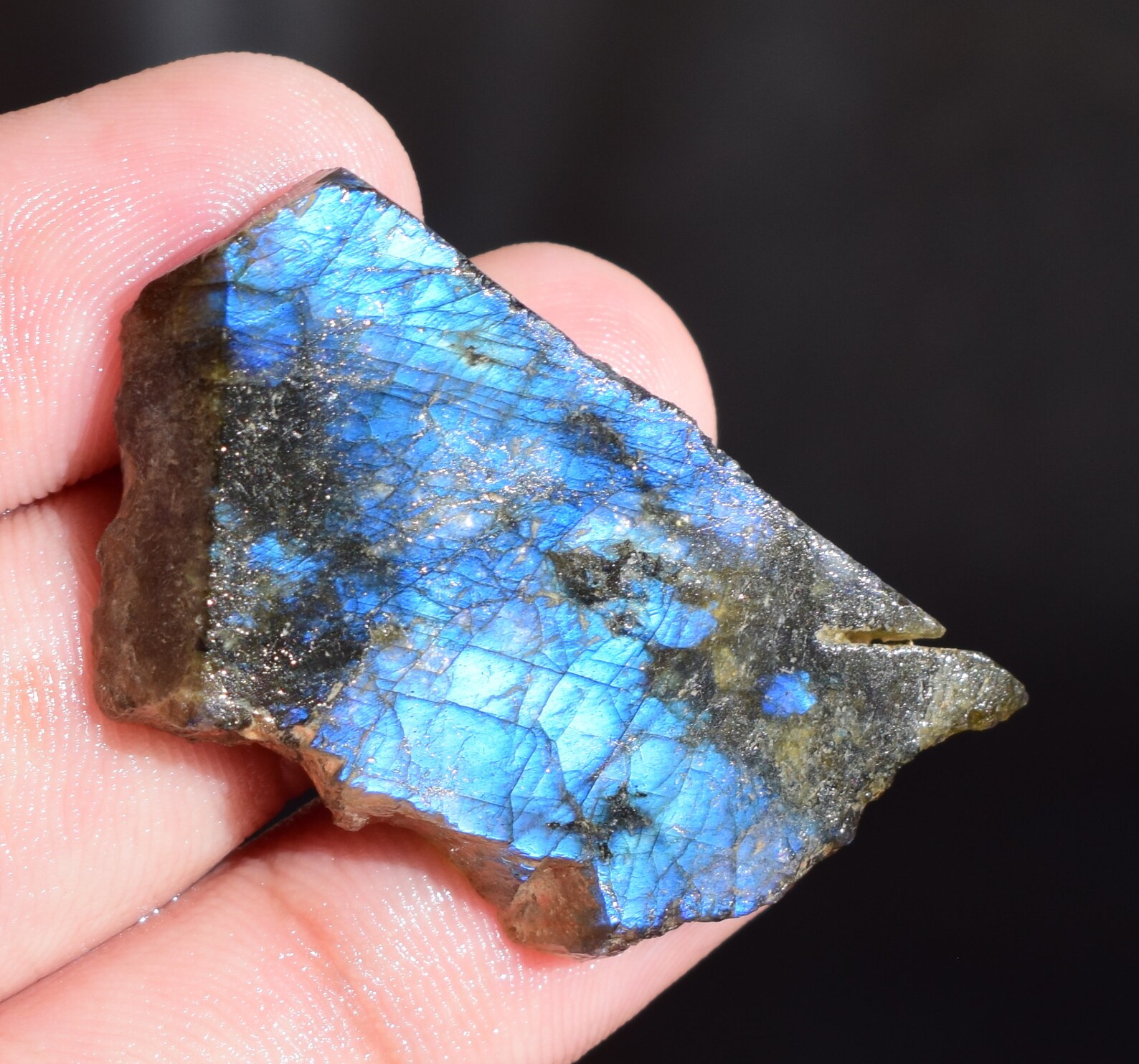 Natural Labradorite Rough Blue Flashy Labradorite Loose Gemstone, Raw ...