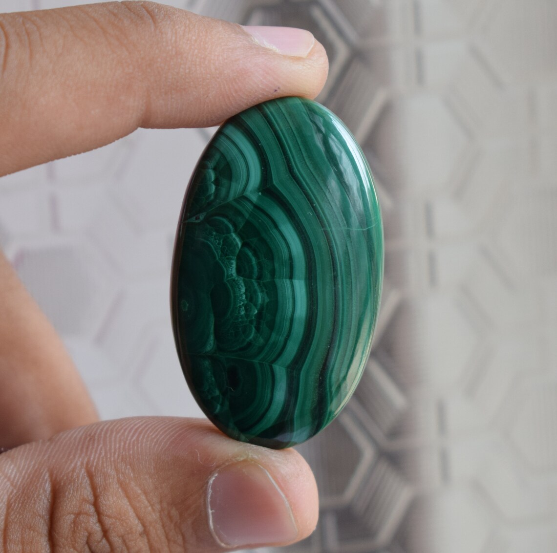 Brilliant Quality Natural Green Malachite 44x26x6 MM 85.5cts. - Etsy