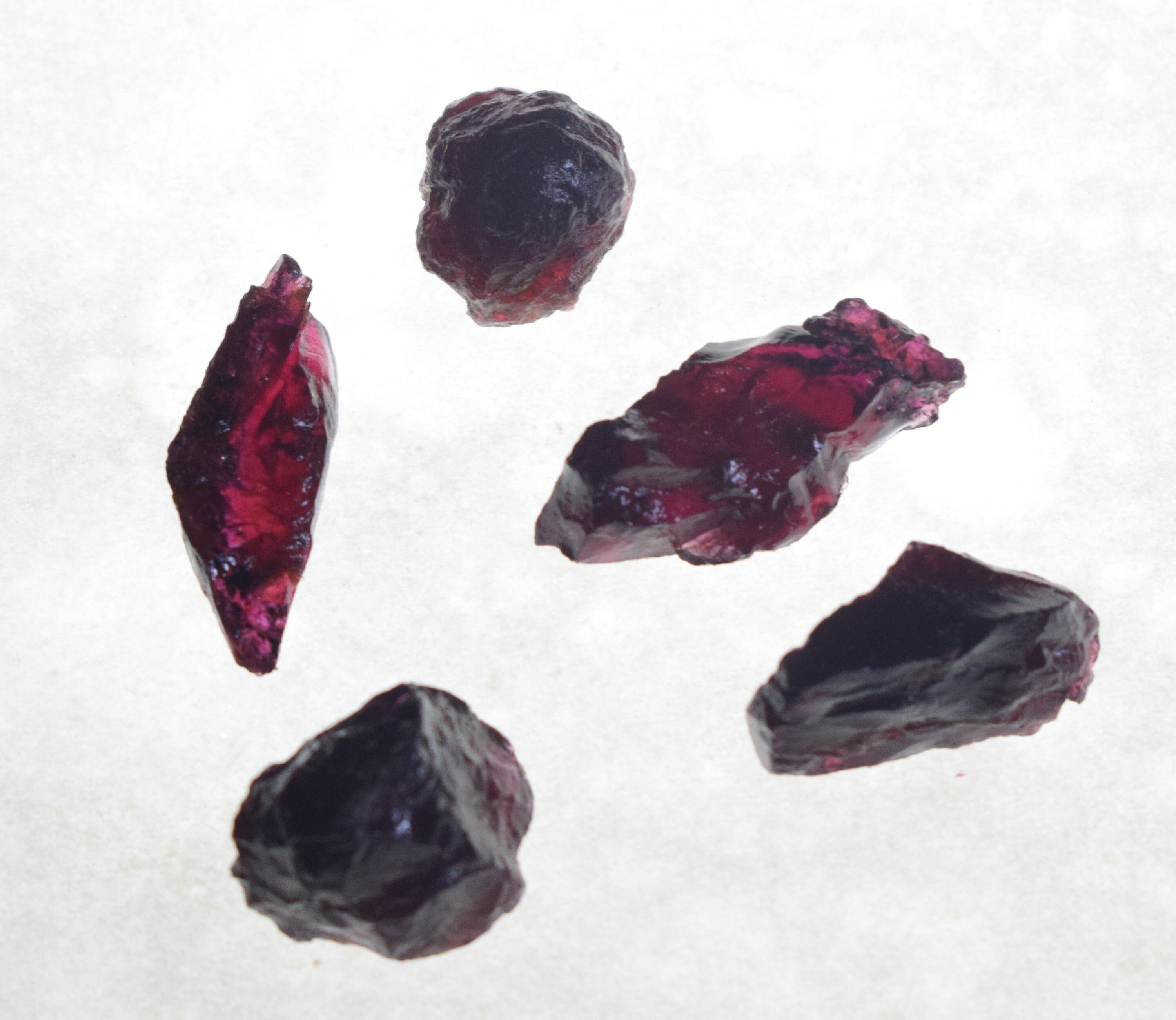 5 pcs Natural Garnet Rough Lot Raw garnet Gemstone Genuine | Etsy
