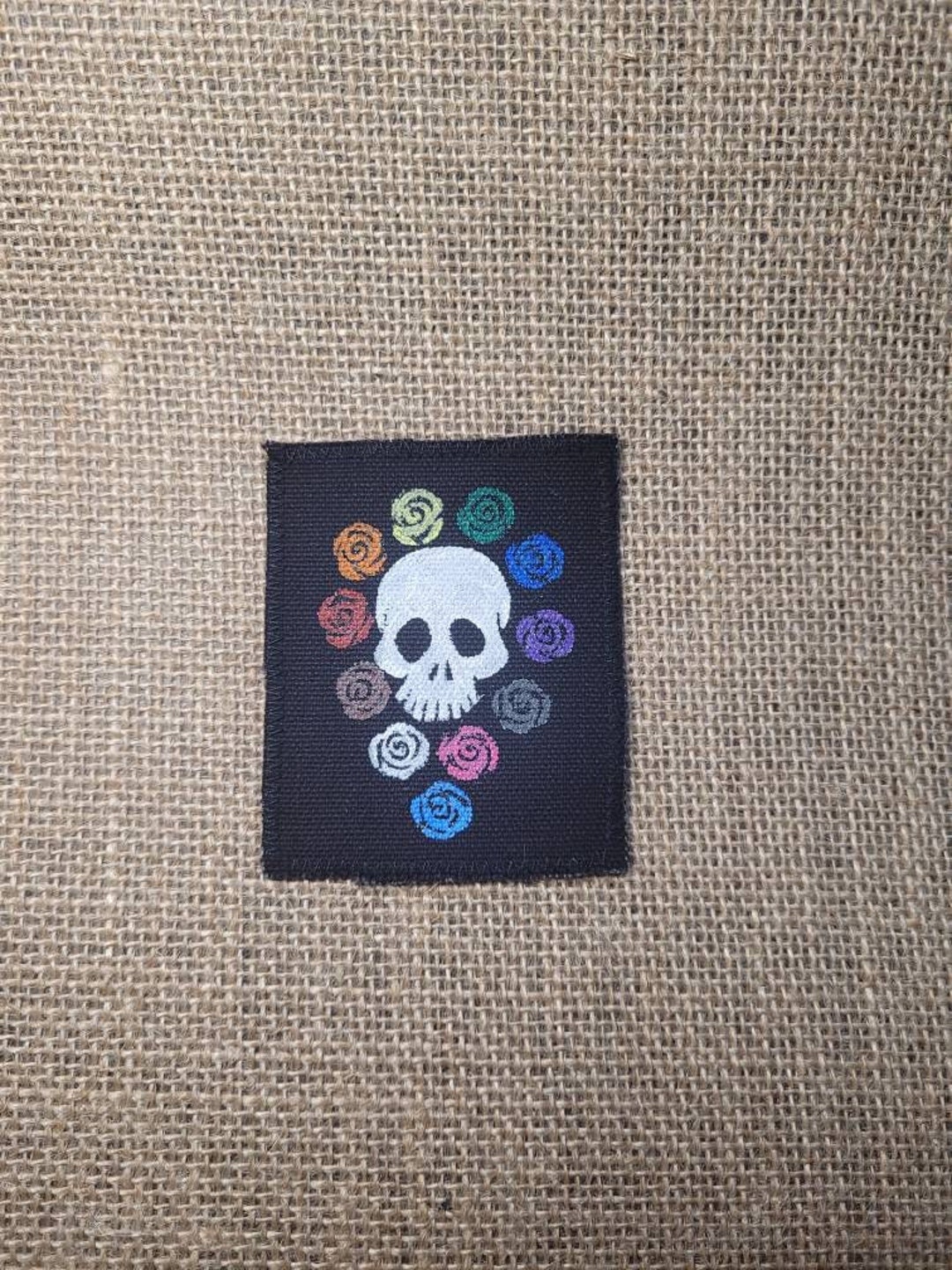 Skull Patch, Spooky Patch, Goth Patch, Punk Patch, Momento Mori Patch, Bones Patch, LGBTQ Patch ...