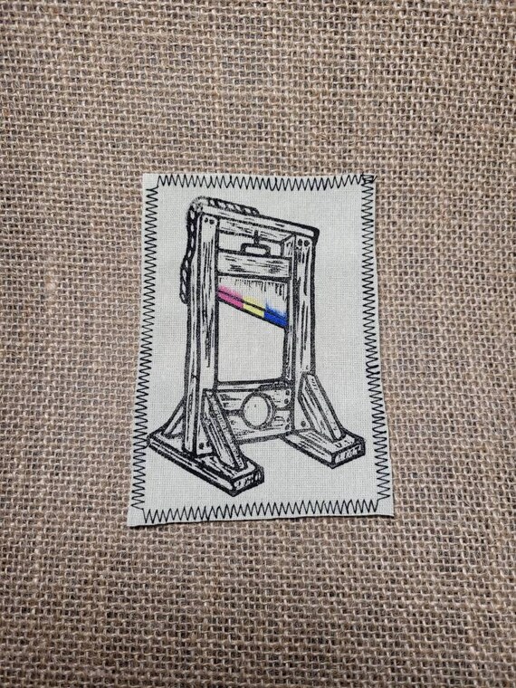 Guillotine Patch Pansexual Pride Patch Pansexual Patch - Etsy