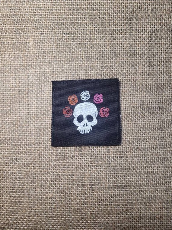 Skull Patch Spooky Patch Goth Patch Punk Patch Momento - Etsy