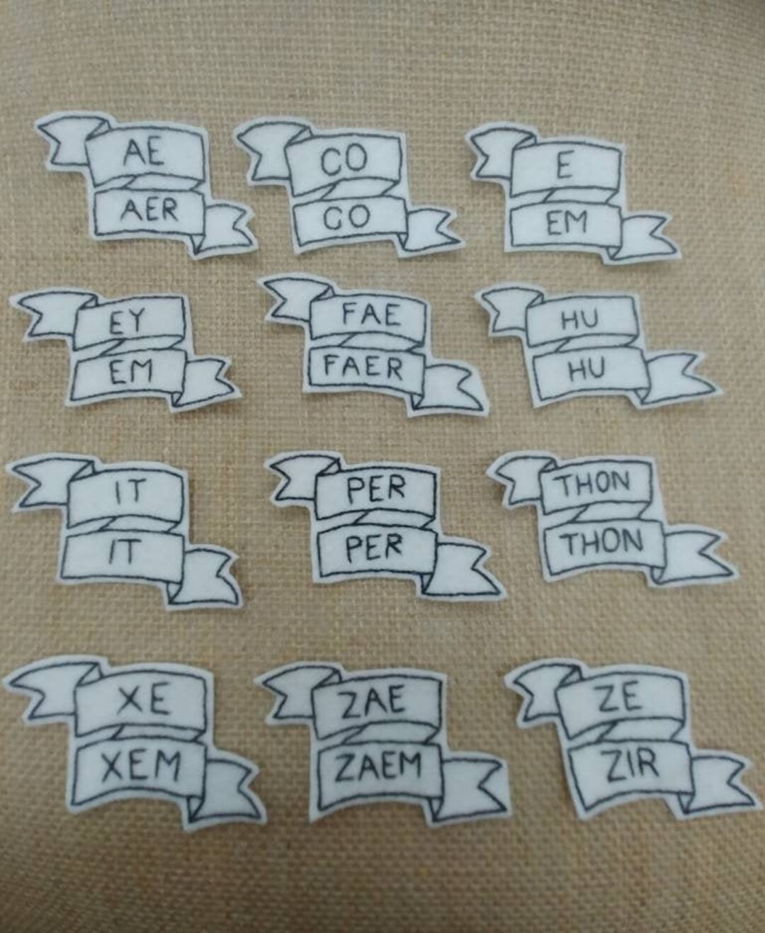 Neopronoun Patch Neopronoun Pronoun Patch Pronoun Badge - Etsy