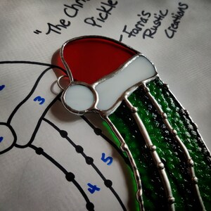 Christmas Pickle Stained Glass Pattern PDF - Etsy