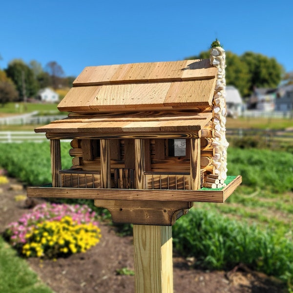 Log Bird Feeder - Etsy