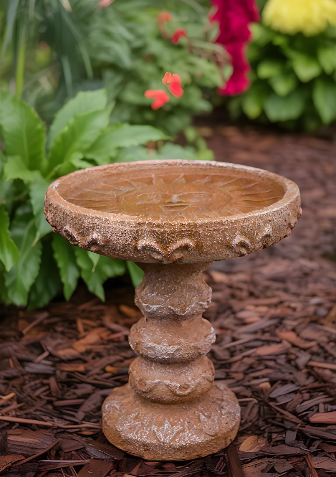 Birdbath - Garden Décor - Handmade - Patio - Gifts - Garden Accent ...
