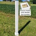 Vinyl Post for Birdhouse or Bird Feeder, Inner Wooden Post Included ...