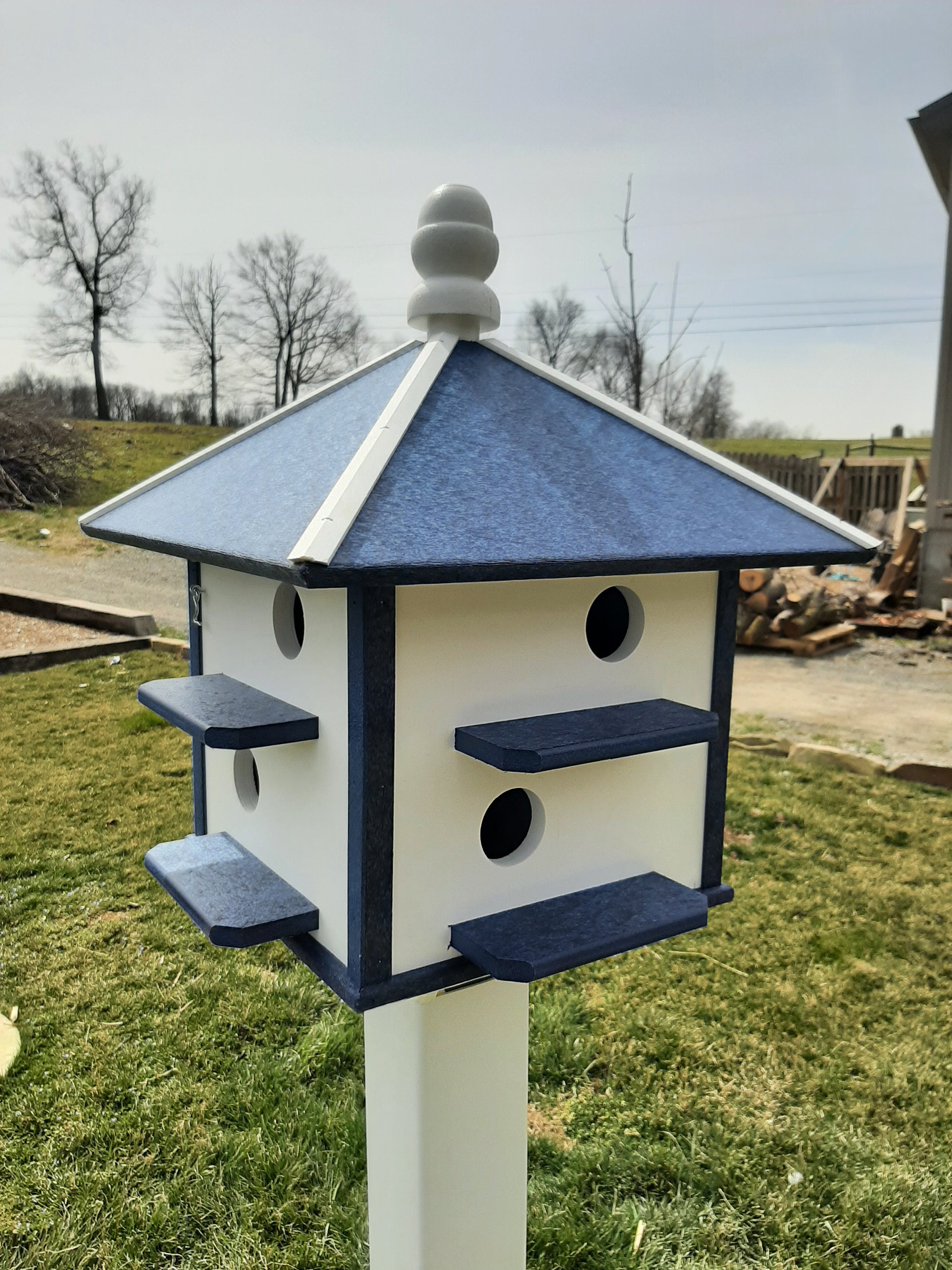 Bird House - Purple Martin - 8 Nesting Compartments - Amish Handmade ...