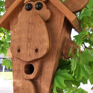 Hanging Moose Bird House - 1 Nesting Compartments - Amish Handmade ...