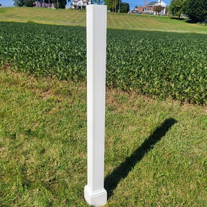 Vinyl Post for Birdhouse or Bird Feeder, Inner Wooden Post Included ...