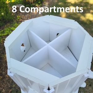 Bird House With Bell Copper Roof Handmade, Octagon Shape, Extra Large ...