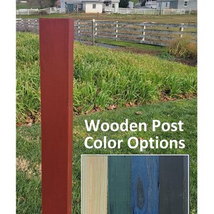 Wooden Post Color Options Amish Painted Made of Yellow Pine - Etsy