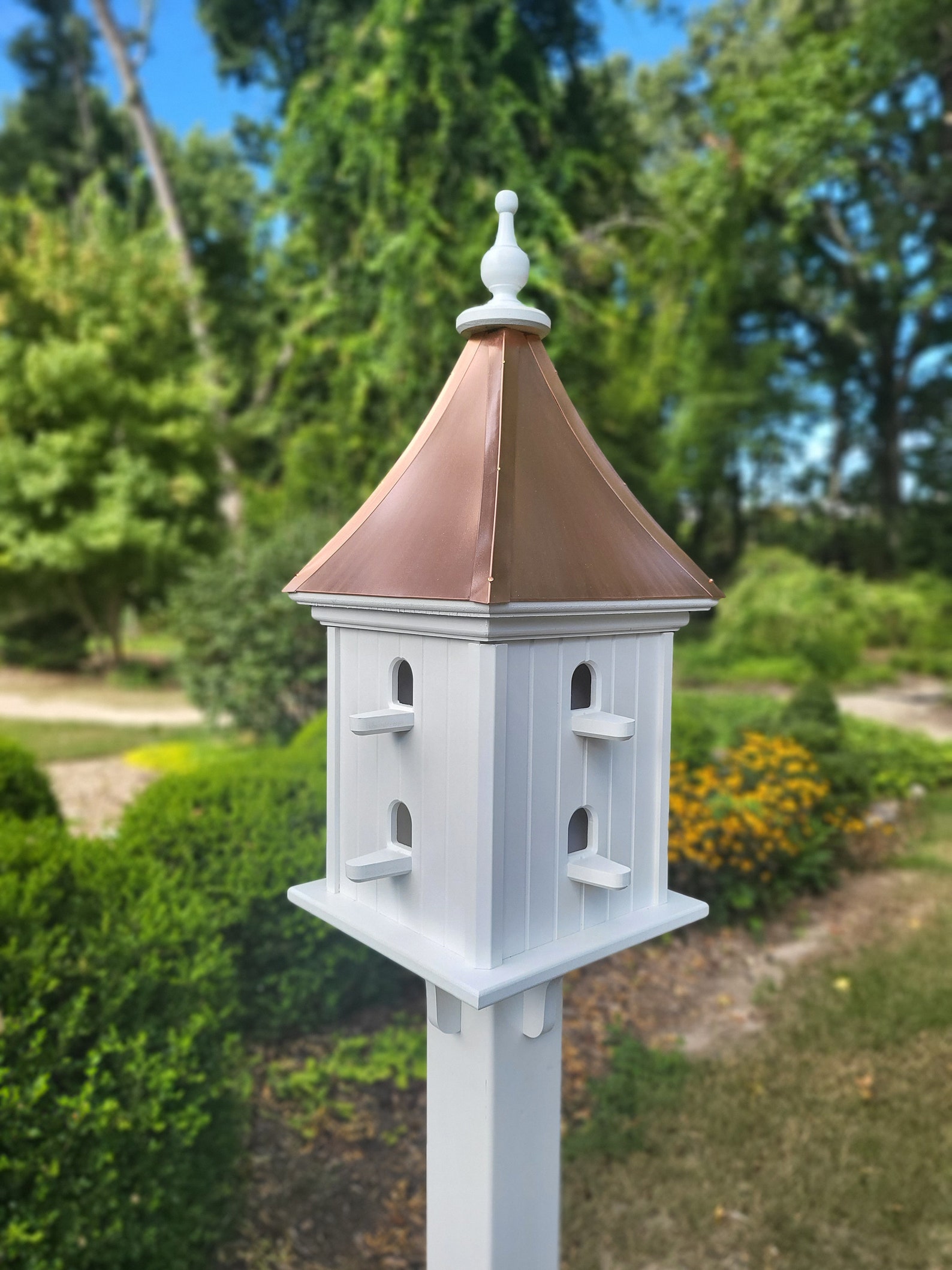 Copper Roof Bird House Handmade Large With 8 Nesting - Etsy