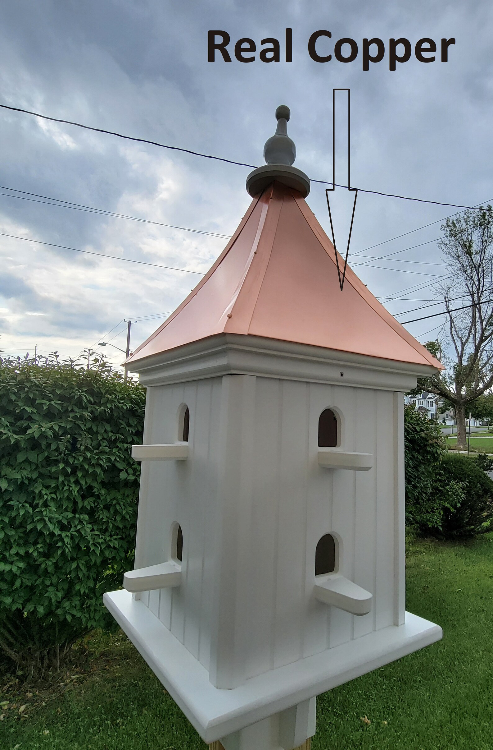 Birdhouse Copper Roof Handmade Large With 8 Nesting | Etsy