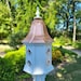 Bird House With Bell Copper Roof Handmade, Octagon Shape, Extra Large ...