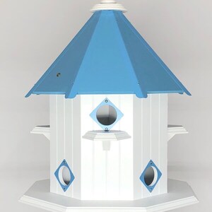 Purple Martin House - 8 Nesting Compartments - Handmade - Castle Design ...