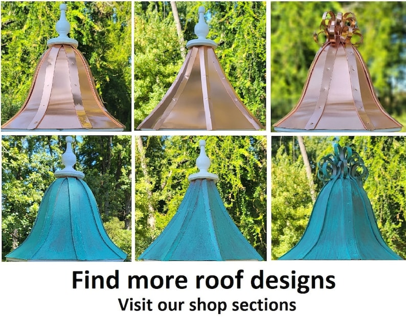 Large Bird Feeder Copper Roof, 8 Sided Octagon, Premium Feeding Tube ...