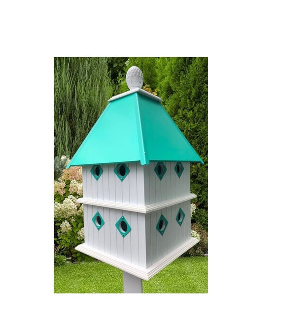 Birdhouse Handmade Choose Roof Color Vinyl PVC Bird House With | Etsy