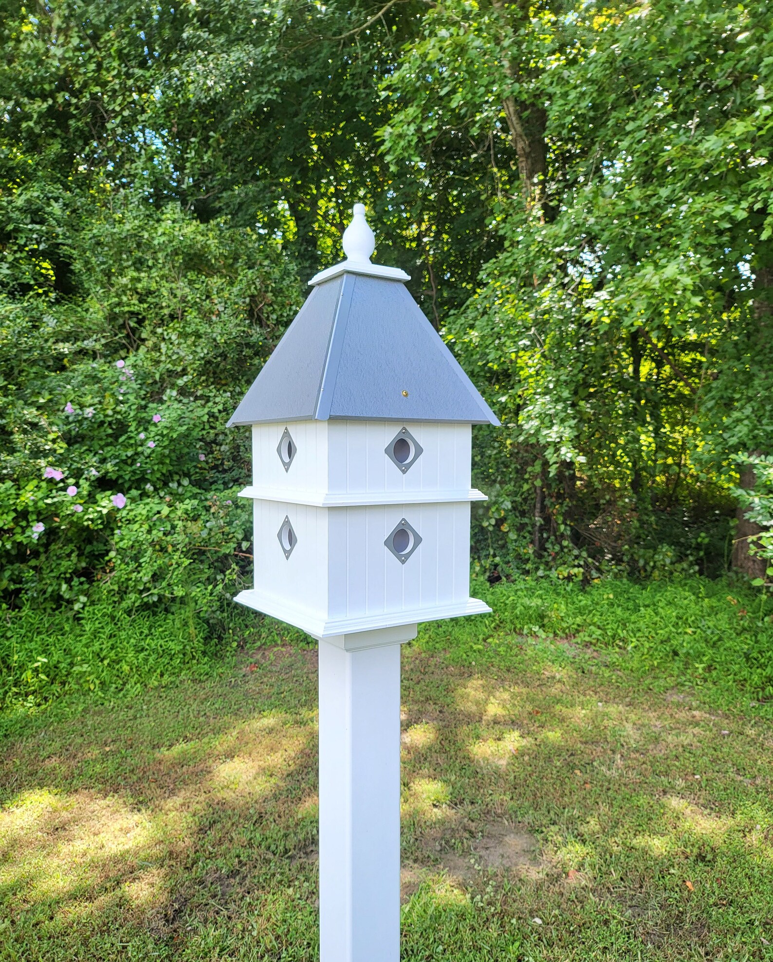 Bird House - 8 Nesting Compartments - Handmade - Large - Metal Predator ...