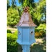 Bird House With Bell Copper Roof Handmade, Octagon Shape, Extra Large ...