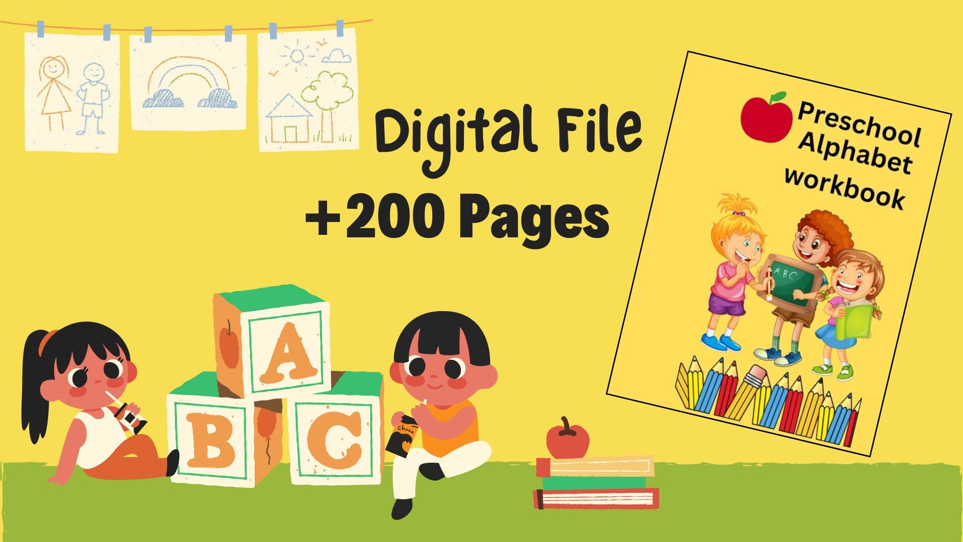 Alphabet Digital Worksheets Bundle | Instant Download - Etsy