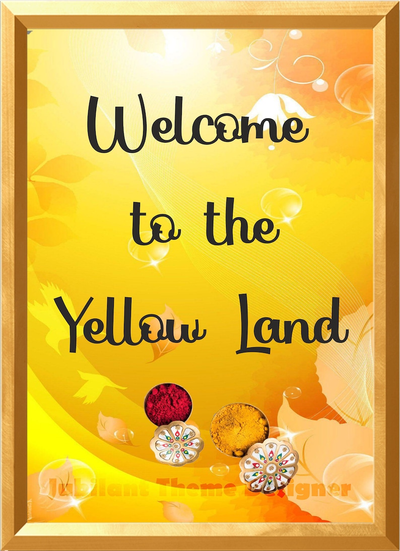 Buy Haldi Welcome Board || Indian Wedding Haldi Ceremony Banner ...
