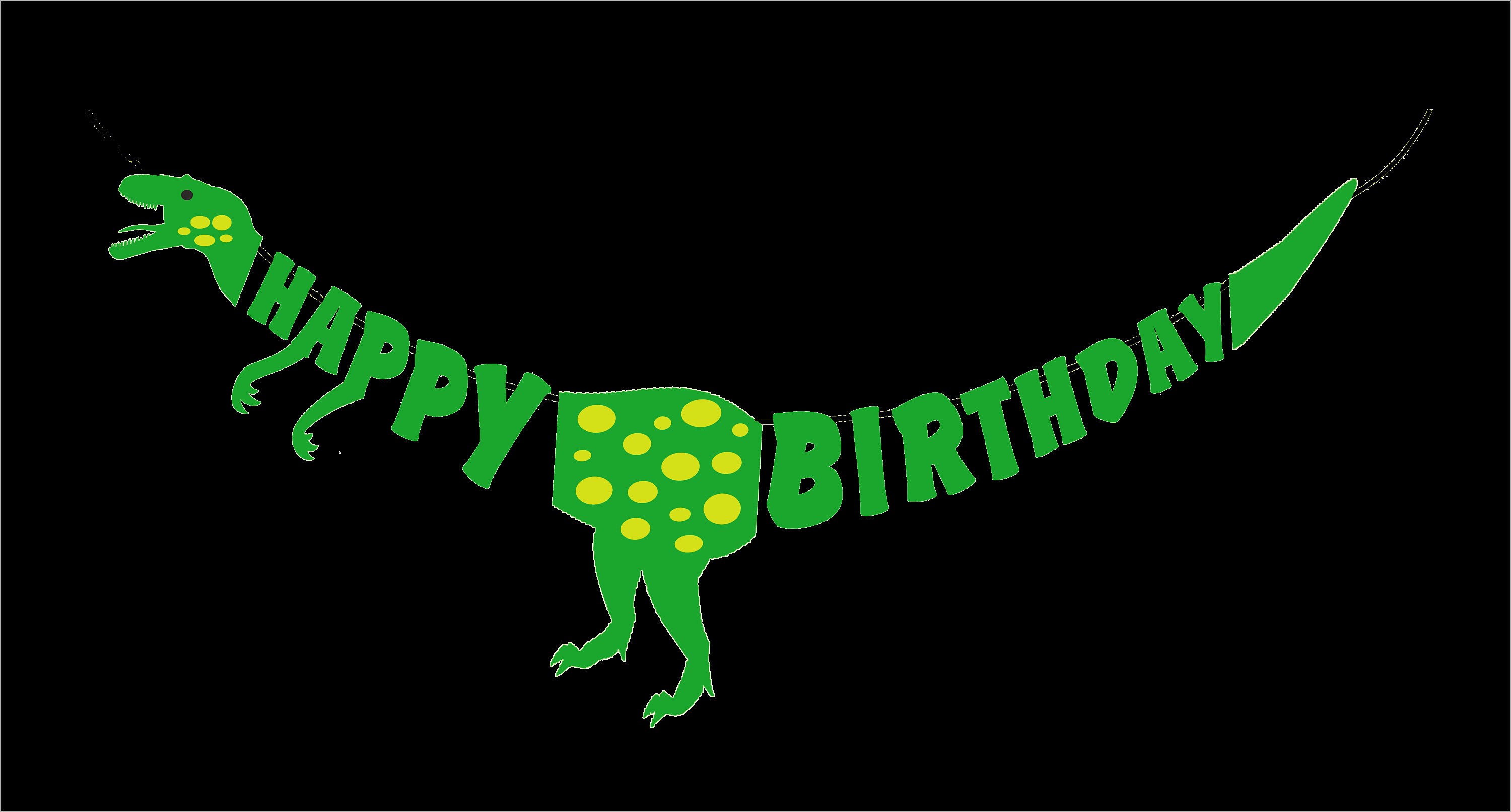 Dino Theme Birthday Banner || Birthday Bunting || Dino Bunting || PNG ...
