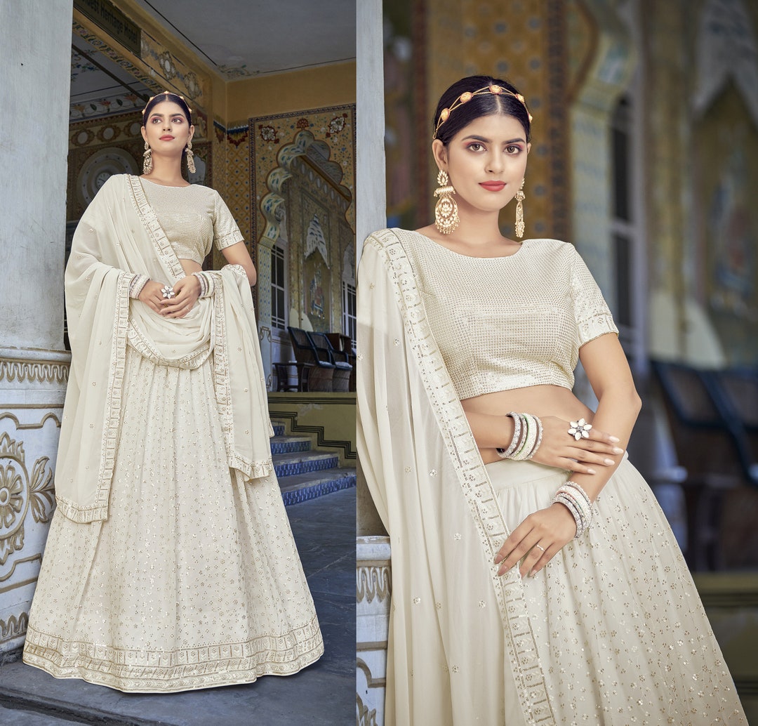 Sabyasachi Designer off White Lehenga Choli With Zari and - Etsy