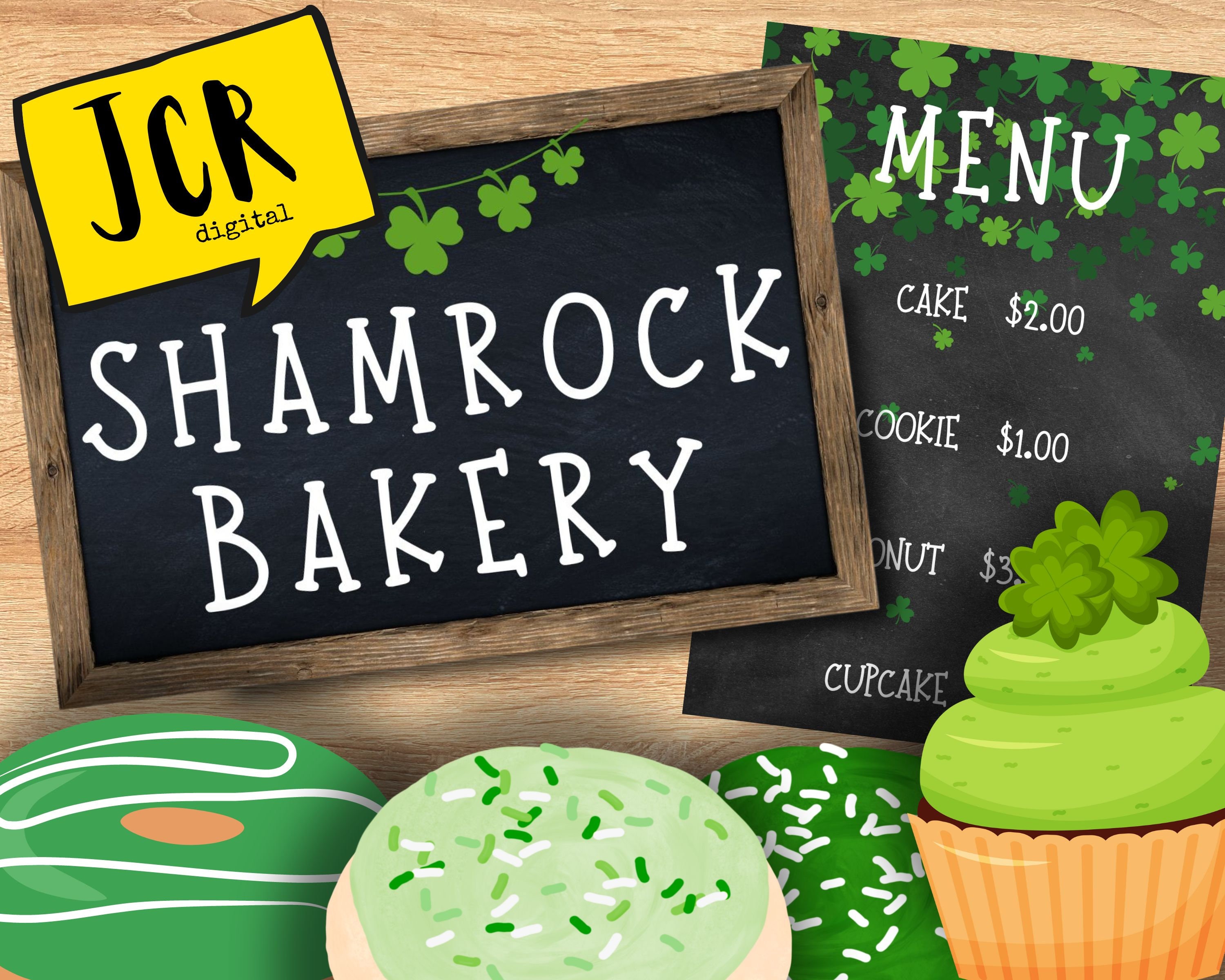Shamrock Bakery Pretend Play Printable Pretend Play Grocery Pretend ...