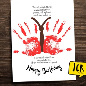 Birthday Handprint Poem Craft Toddler Craft Handprint Keepsakes Crafts ...
