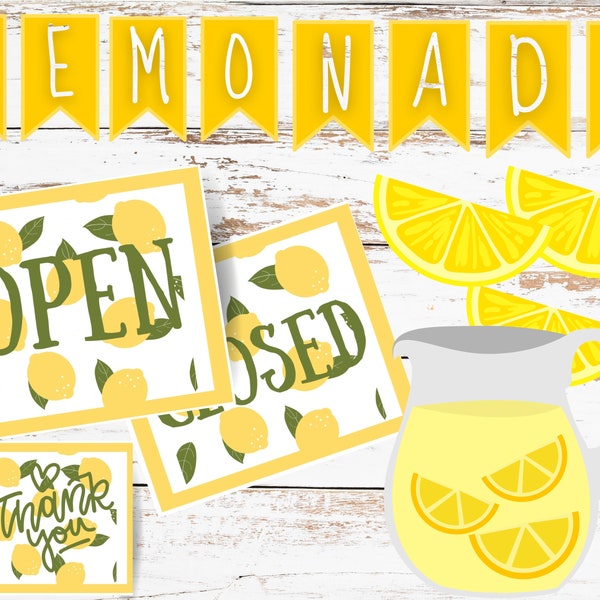 Lemonade Stand Printables - Etsy