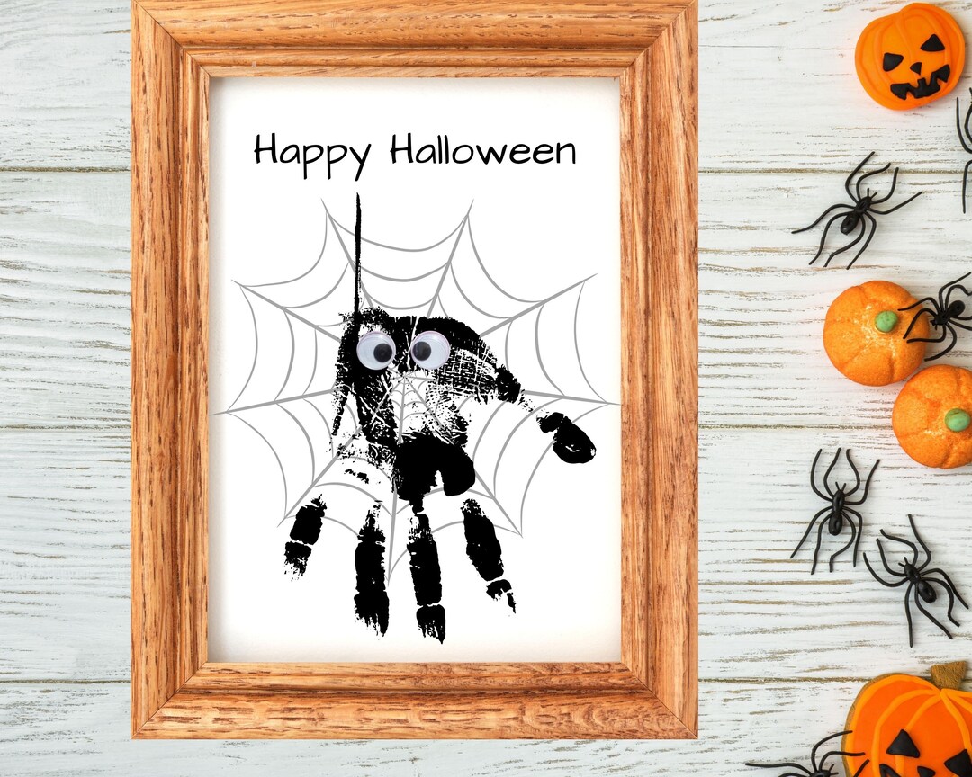 Spider Craft Halloween Printable Toddler Crafts Handprint Keepsake ...