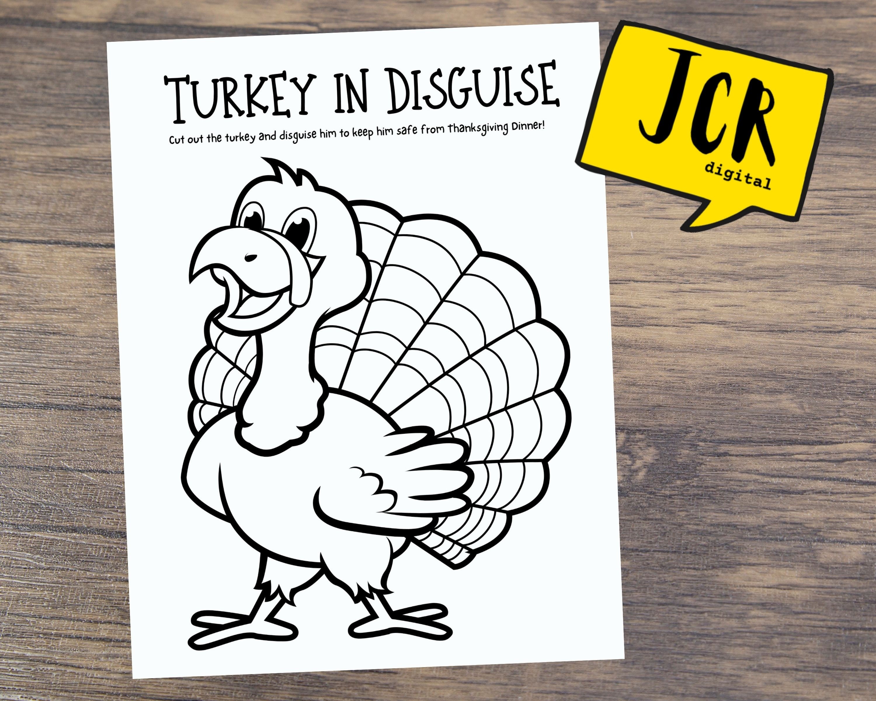 Turkey Disguise Turkey Craft Autumn thanksgiving Game Fall Crafts DIY ...