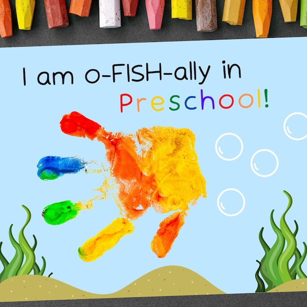 Back to School Handprint Craft - Etsy