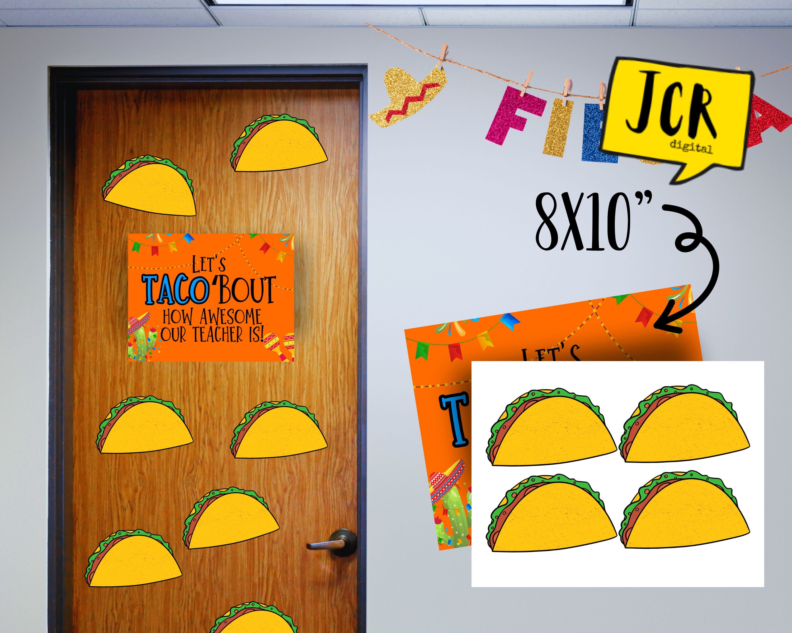 Teacher Appreciation Door Decor TACO Classroom Door Idea Printable ...