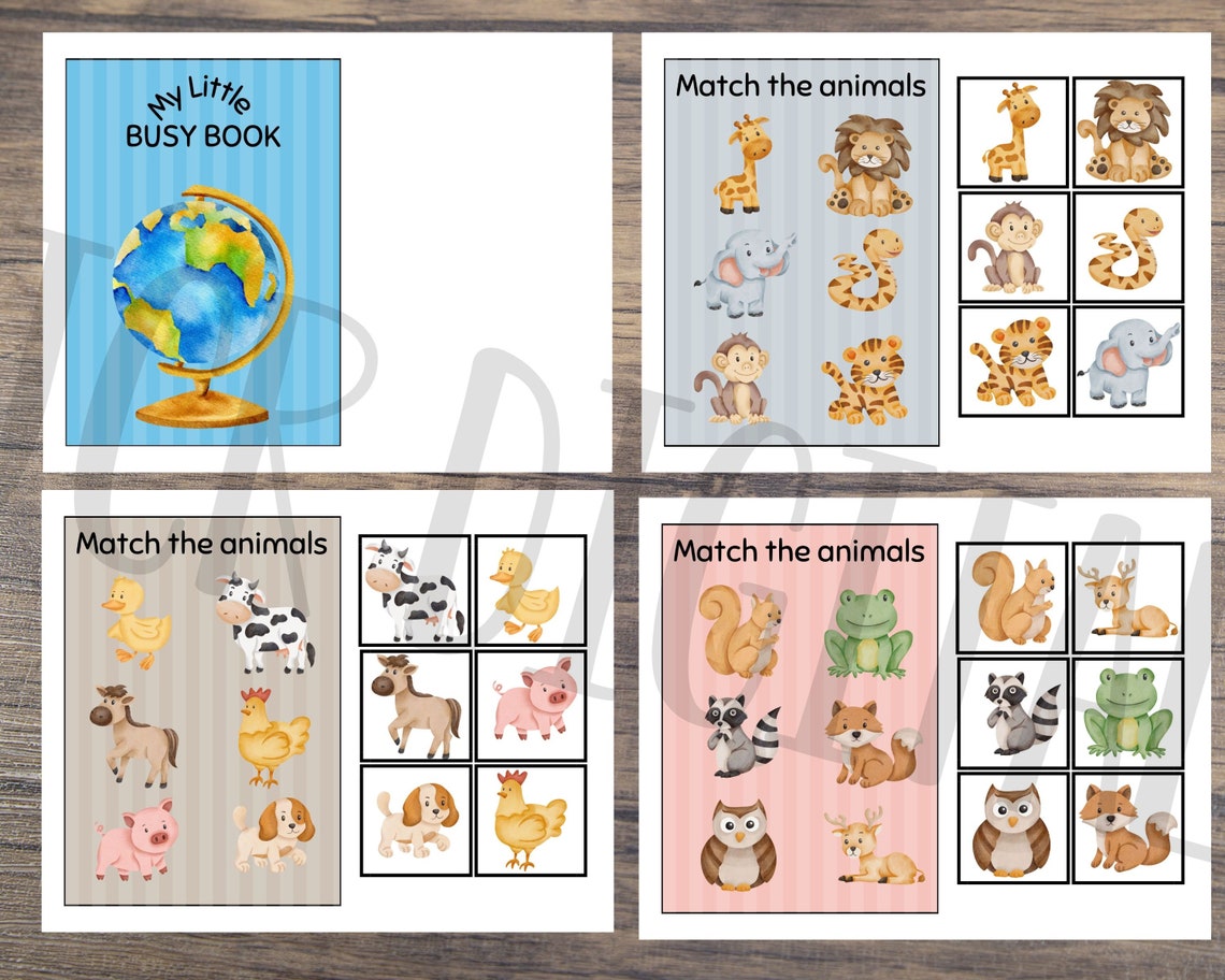 Little Busy Book Printable Busy Book Busy Book Page Toddler Preschool ...