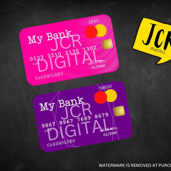 Pretend Credit Cards - Etsy