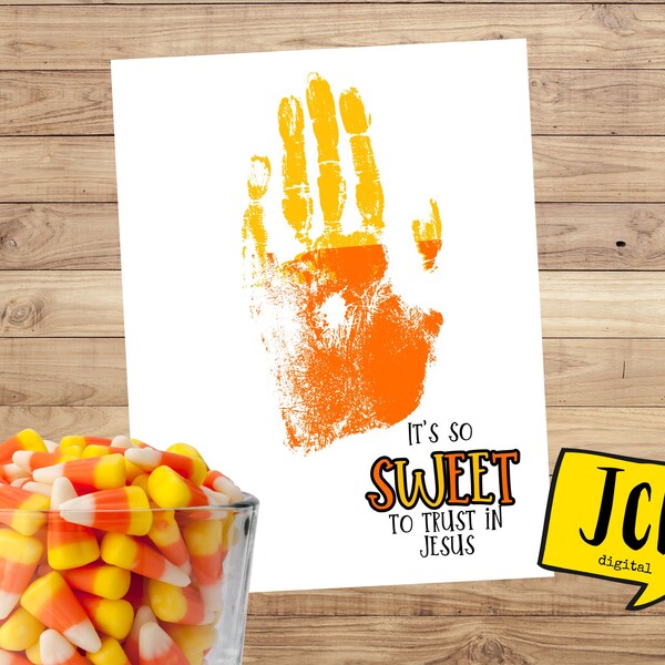 Halloween Handprint Craft - Etsy