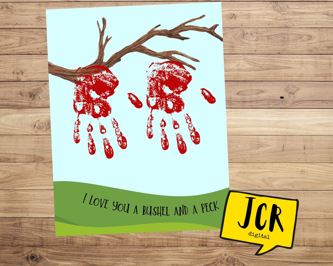 Apple Handprint Craft Handprint Keepsake Apple Crafts Fall Handprint ...