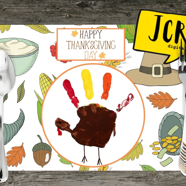 Thanksgiving Placemat - Etsy