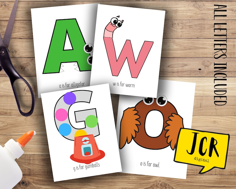 Alphabet Craft Printable Learning Letters-abc Craft Alphabet ...