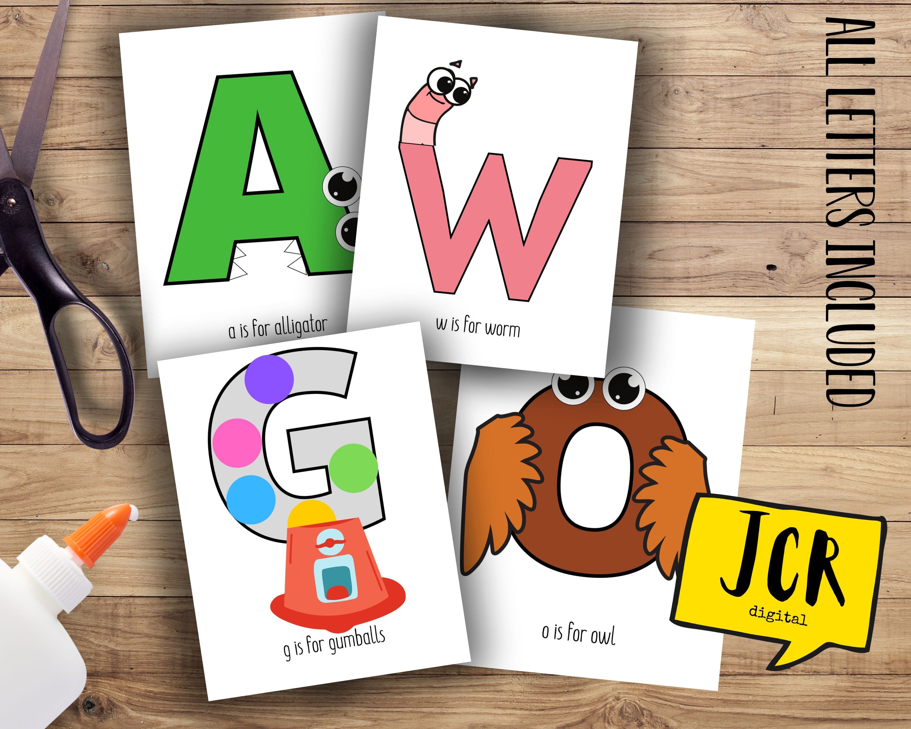 Alphabet Craft Printable Learning Letters-abc Craft Alphabet ...