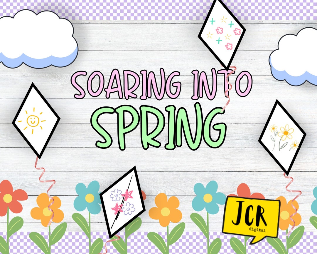 SPRING Bulletin Board Kite Bulletin Board April Bulletin Board Idea ...