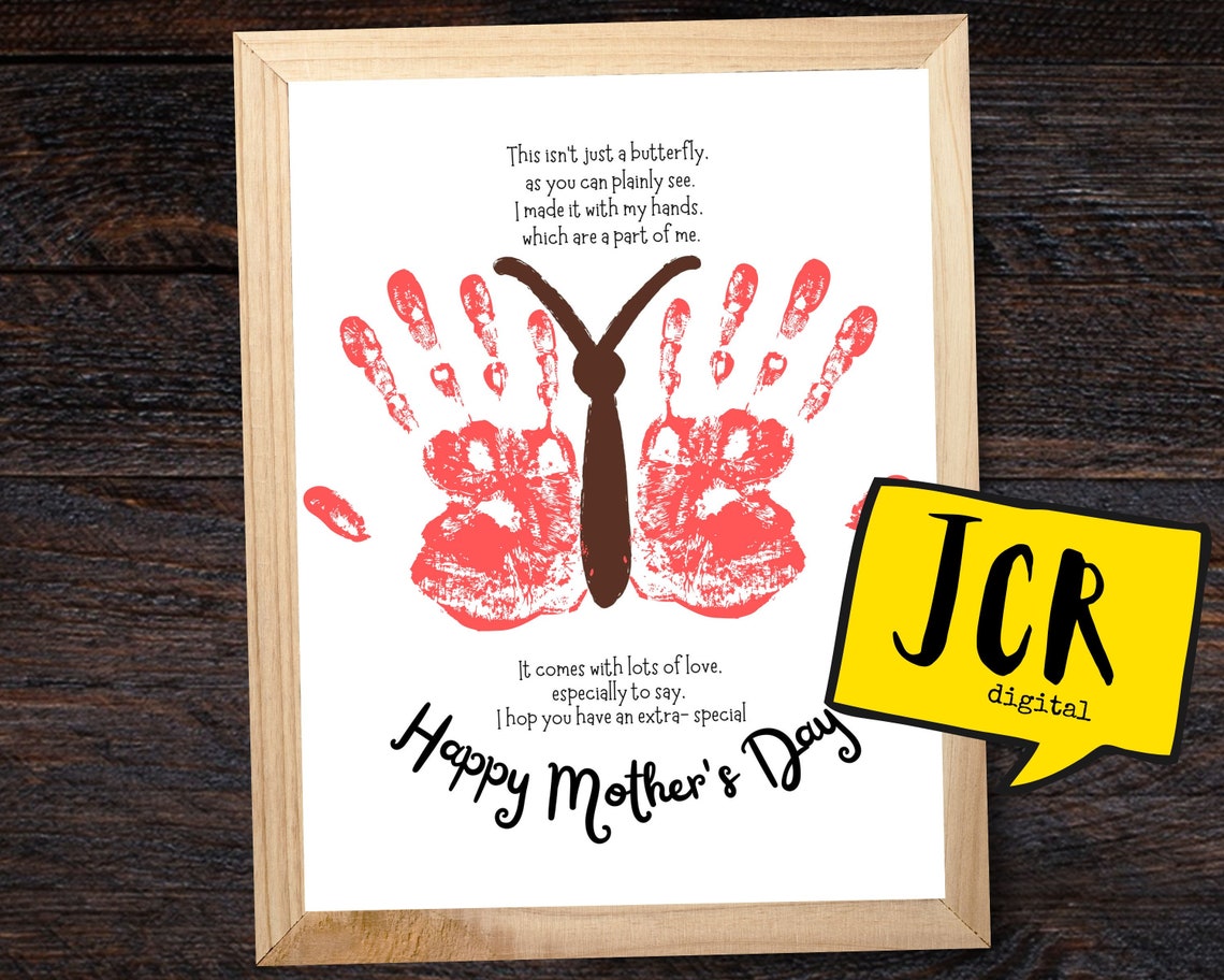 Mother's Day Handprint Poem Craft Toddler Craft Handprint Keepsakes ...