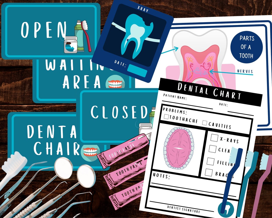 Dentist Pretend Play Dentist Pretend Play Printable - Etsy UK