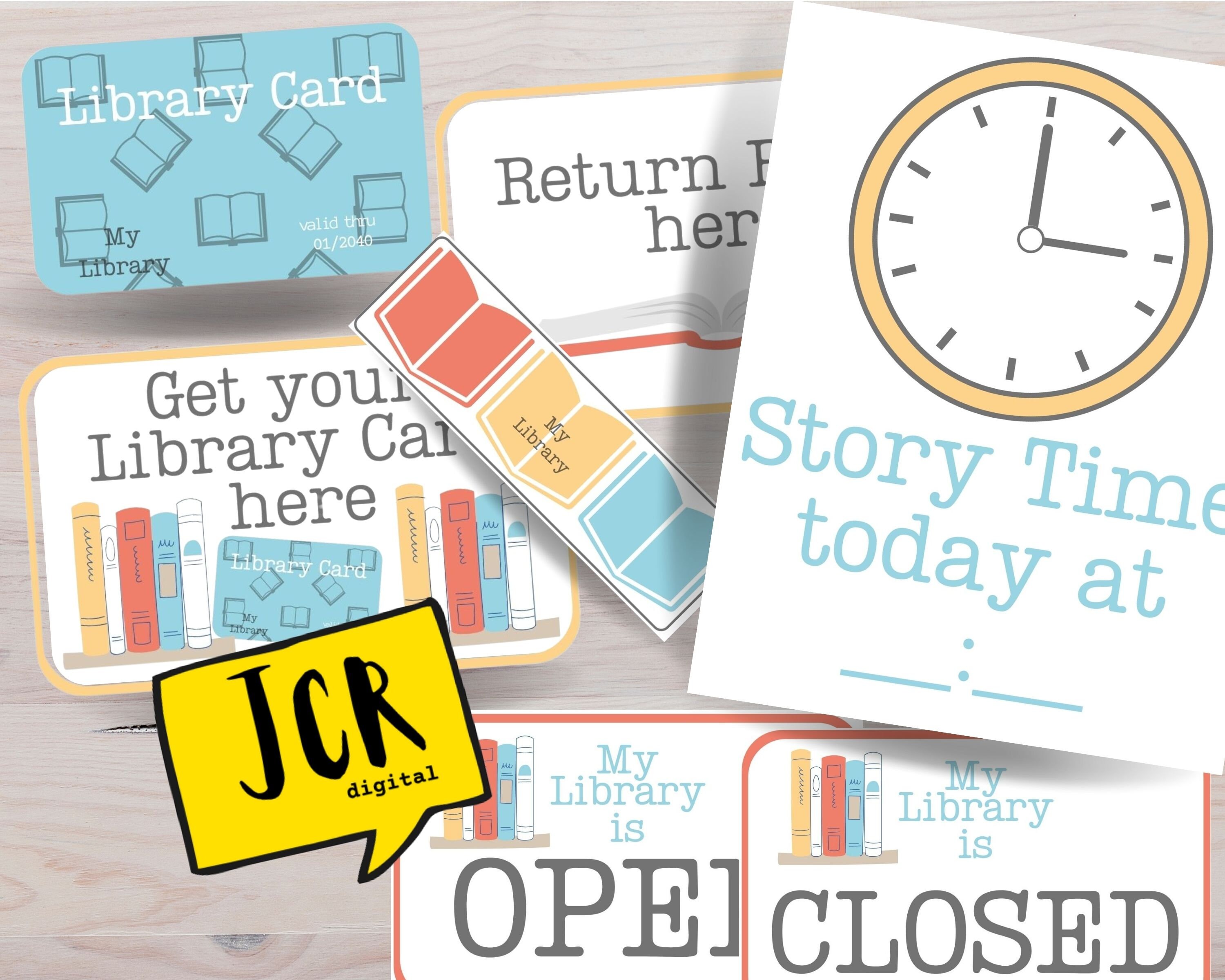 Printable Library Cards For Kids